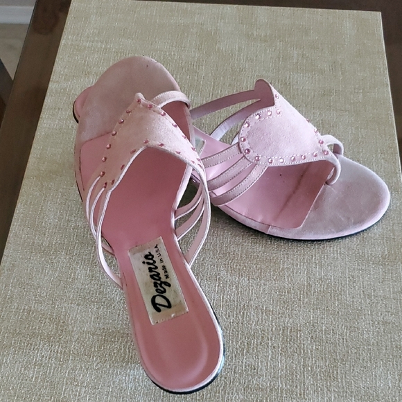 Dezario | Shoes | Elegant Pink Slide Sandals With Wide Strap | Poshmark